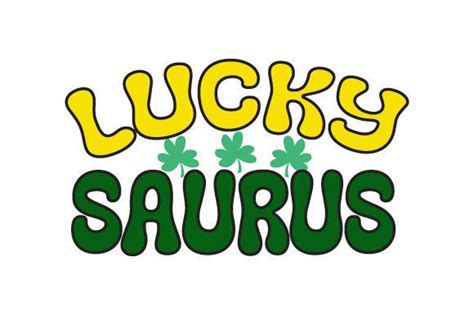 Lucky Saurus Graphic By Lazy Craft · Creative Fabrica