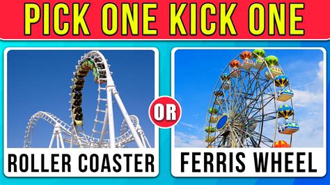 Pick One Kick One Amusement Park Edition YouTube