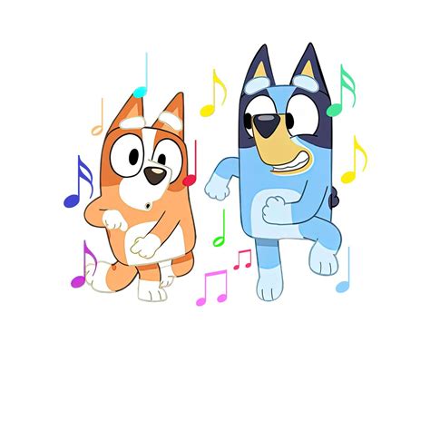 Música Bluey Bingo Png Divertido Bluey Png Bluey Dad Svg Etsy México