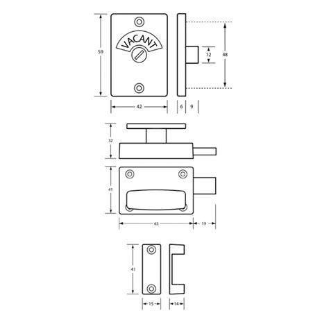 200 Lock Scp 200 Lock And Indicator Set In Satin Chrome Plate