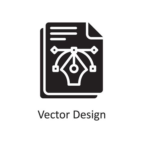 Vector Design Vector Solid Icon Design Illustration Design And