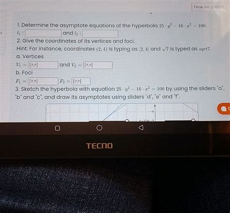 1 Determine The Asymptote Equations Of The Studyx 1 Determine The Asymptote Equations Of The Studyx