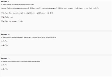 solved problem 9 1 point which of the following