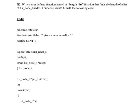 Solved Q3 Write A User Defined Function Named As