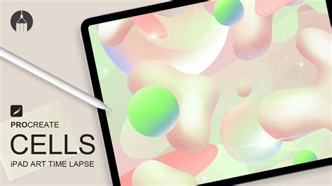 프로크리에이트 신비로운 배경 그리기 투명질감비눗방울기초도형추상화 그림 아이패드 영상 사용 브러쉬 소개 Youtube