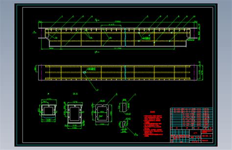 180t六梁桥式铸造起重机结构设计【5张cad图纸、说明书】 Autocad 2007 模型图纸下载 懒石网