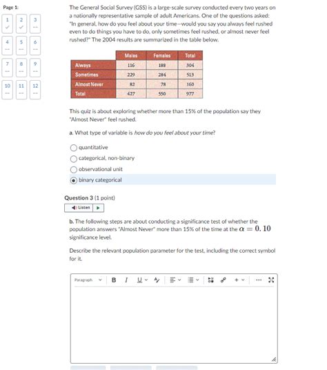 The General Social Survey GSS Is A Large Scale Chegg
