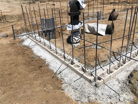 Cmu Wall Footing And Foundation