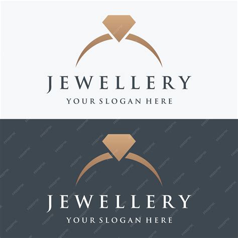 Premium Vector Jewelry Ring Abstract Logo Template Design With Luxury