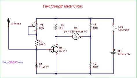 Field Strength Meter Circuit TheoryCIRCUIT Do It Yourself Electronics Projects