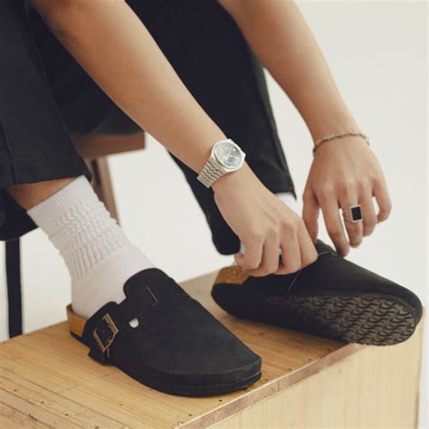 Mens Chc Synth Suede Clogs Marikina Made Shopee Philippines