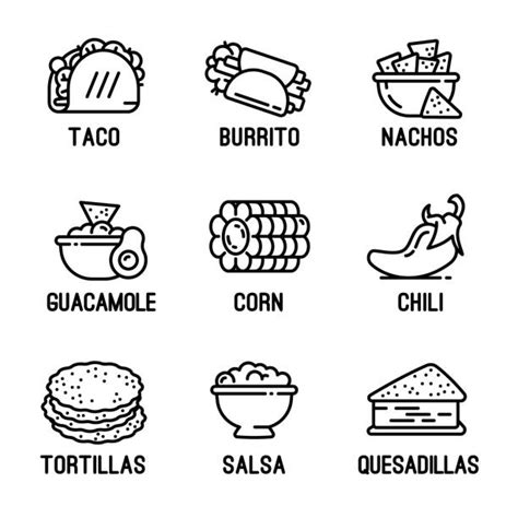 Chip Doritos Mexican Icon Outline Style Stock Vector By🚀 Teste Suas