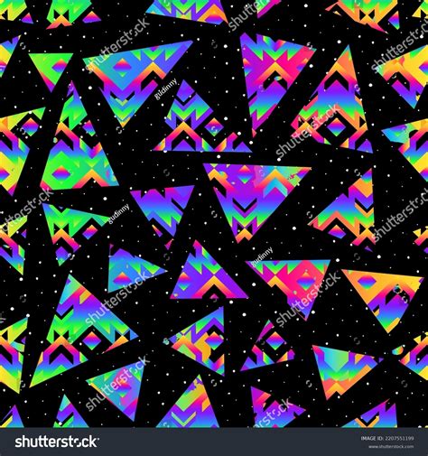 Triangle Geometric Pattern Star Background Stock Vector Royalty Free Shutterstock