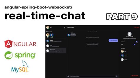 Part 9 Create Chat Room Angular Spring Boot Websocket Youtube