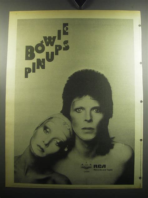1974 David Bowie Pinups Album Advertisement 1980 89