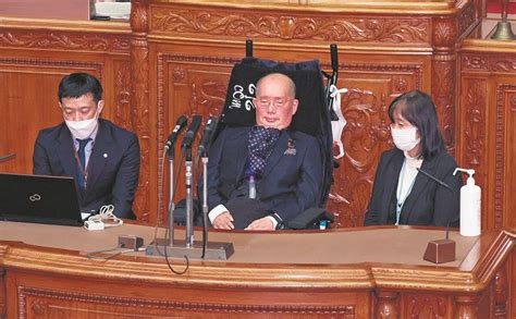 「電子音声」で初の本会議質問 難病alsのれいわ舩後靖彦氏 言語障害者の「道が開けた」：東京新聞デジタル