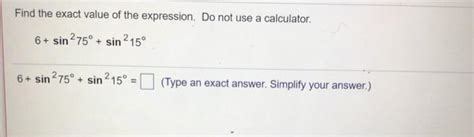 Solved Use A Calculator To Find The Value Of The Acute Angle