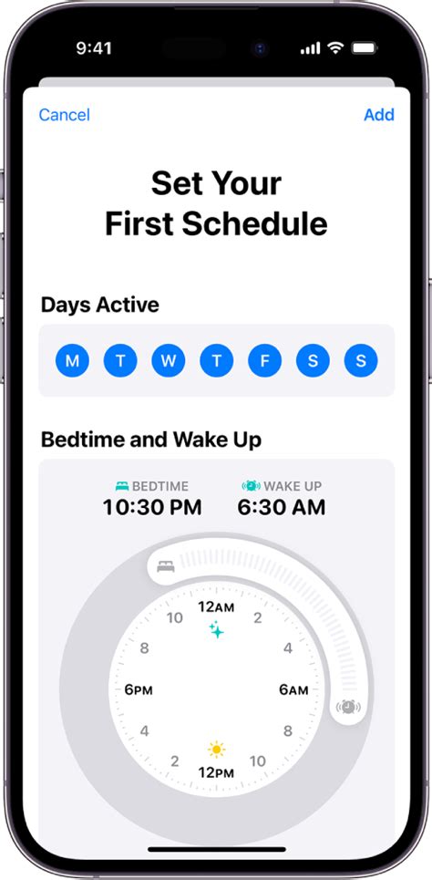 Set Up A Sleep Focus Schedule In Health On IPhone Apple Support