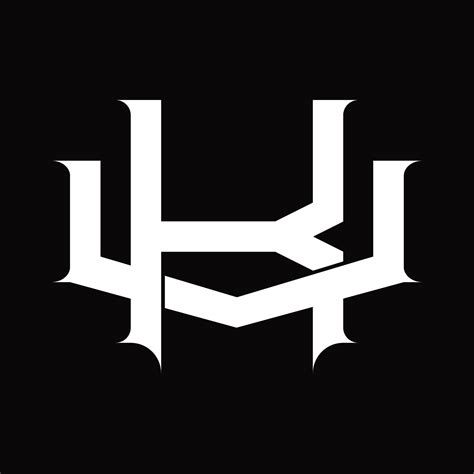 Vk Logo Monogram With Vintage Overlapping Linked Style Design Template 16568466 Vector Art At