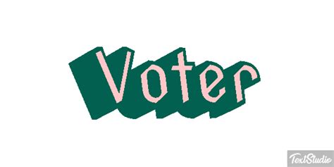 Voter Word Animated  Logo Designs