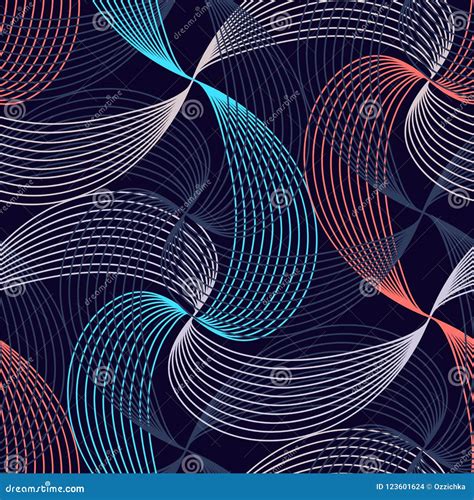 Seamless Ripple Vector Pattern Repeating Vector Texture Wavy Graphic