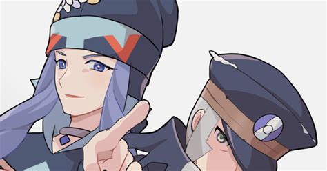 ポケモン La2周年おめでとう！ テンガン山組でノボリさんのポーズ 高梨かずきのイラスト Pixiv