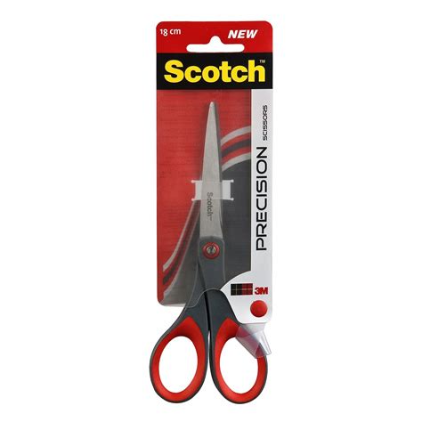 Scotch Precision Office Scissors With Stainless Steel Blades 18 Cm
