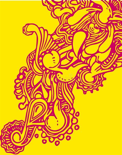 Elemento Floral De Doole Para Su Propio Dise o Ilustración del Vector