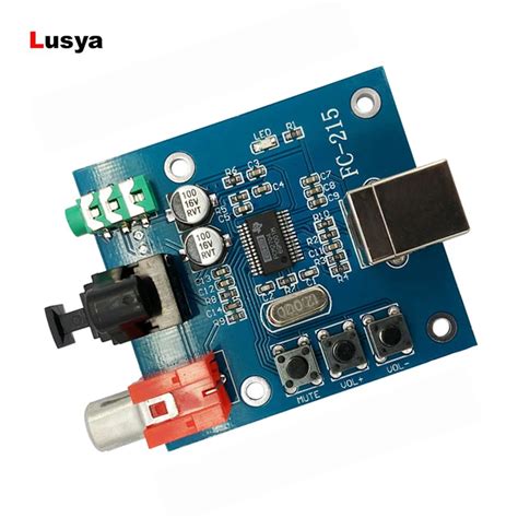 Decoder Board DAC PCM USB Input Analog Coaxial Fiber HIFI Audio Card Decoding V A In