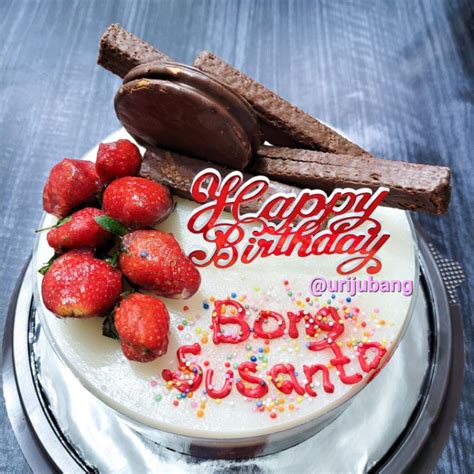 Jual Custom Milk Chocolate Birthday Pudding Puding Susu Coklat Ulang