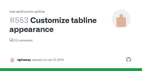 Customize Tabline Appearance · Issue 553 · Vim Airlinevim Airline