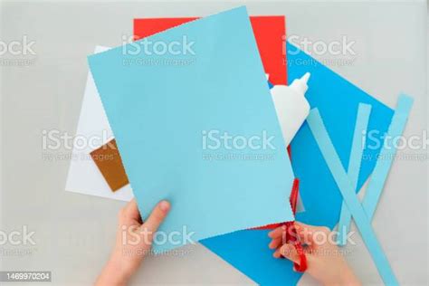 색종이에서 단계별 지침에 의해 풍선 Diy 개념입니다 단계별 사진 지침 2 단계 Diy에 대한 스톡 사진 및 기타 이미지