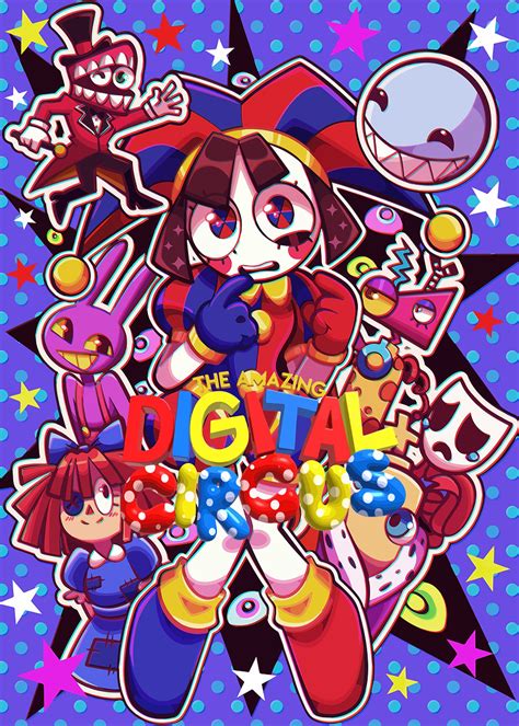 The Amazing Digital Circus Characters Poster Picture Metal Print