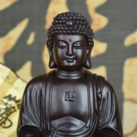 【睿智精品】木雕佛像 南無本師釋迦牟尼佛 法像莊嚴 木雕擺件 黑檀木（ga 1796） Yahoo奇摩拍賣