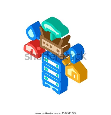 Iot Gateway Data Center Isometric Icon Stock Vector Royalty Free 2584511243 Shutterstock