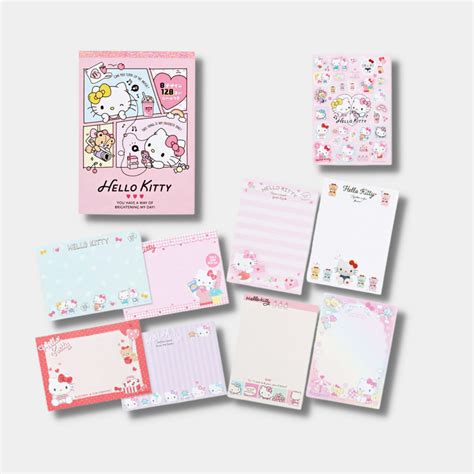 Hello Kitty Memo Pad 8design Kawaii Alley