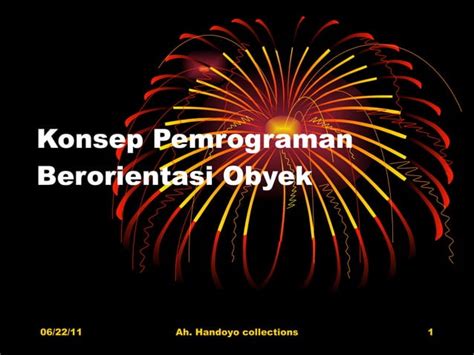 Konsep Pemrograman Berorientasi Obyek PPT