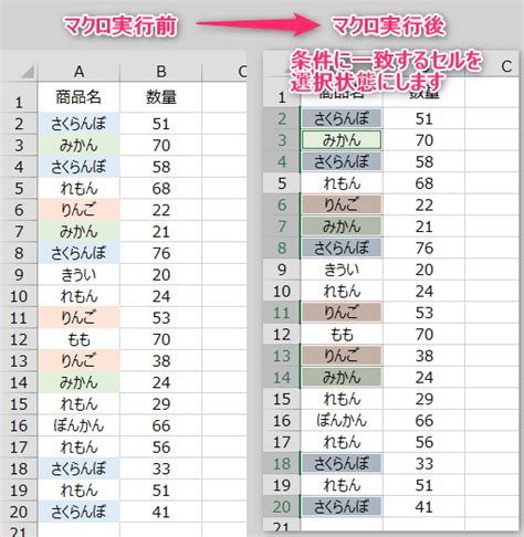 エクセルマクロ条件一致する複数セルを選択状態にするコピペで使えるコード kirinote com