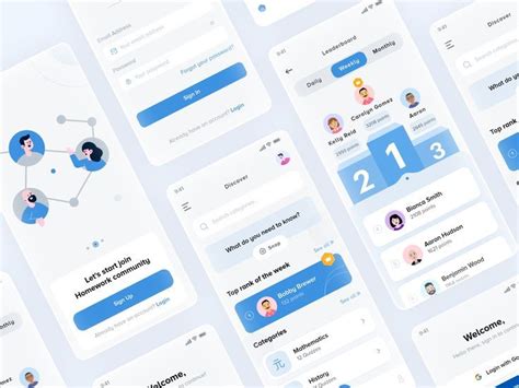 best homework helper app ui design homework app app ui design