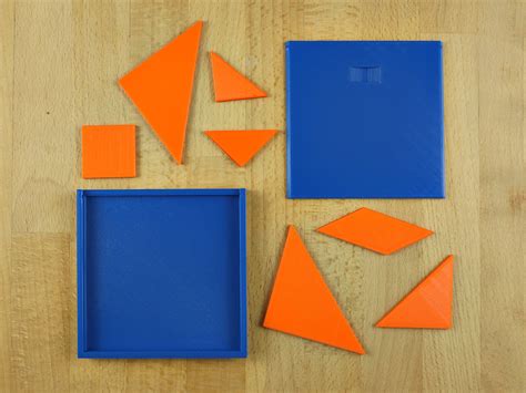 Tangram Puzzle With Slider Box By Pentoma Download Free Stl Model