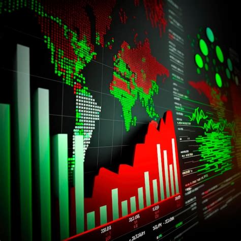 Premium Photo 3d World Financial Graph Generative Ai