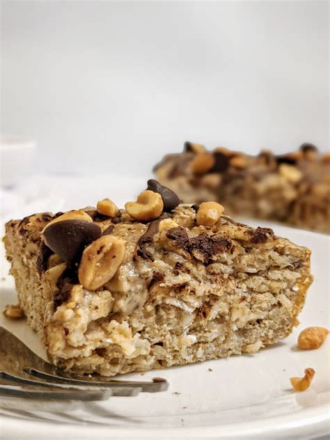 Banana Protein Baked Oatmeal Bars Hayls Kitchen