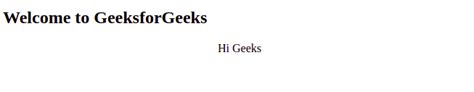 Html Center Tag Geeksforgeeks