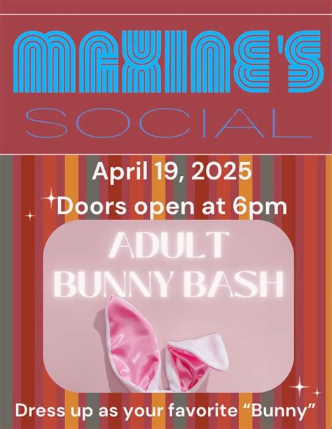 Adult Bunny Bash 2025 04 19 Beloit WI