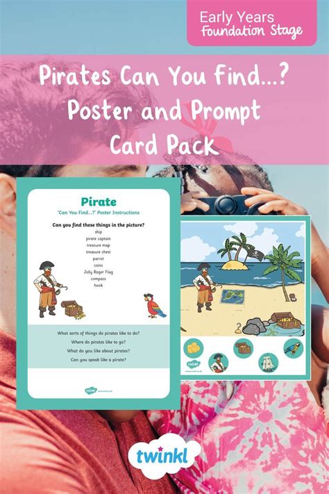 Pirates Can You Find Poster And Prompt Card Pack