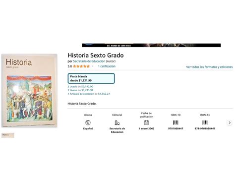 No Sólo Las Monedas Libro De Historia Sexto Grado De La Sep Se Vende