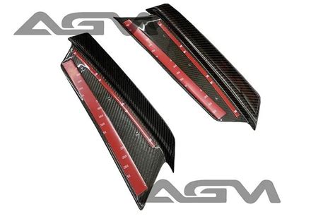 2020 2025 Corvette C8 AGM Carbon Fiber Z51 Spoiler Wickers Set