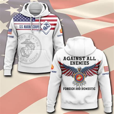 Us Marine Corps The Few The Proud Hoodie Proud Us Veteran