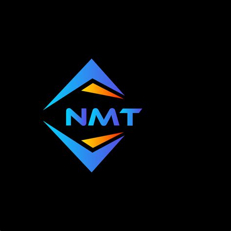 Nmt Abstract Technology Logo Design On Black Background Nmt Creative