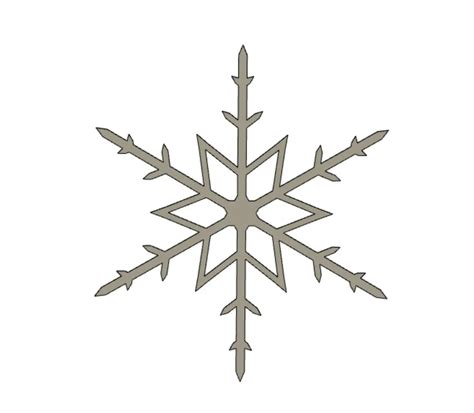 3d Printer Files 3mf File Snowflake Ornament Creality Cloud